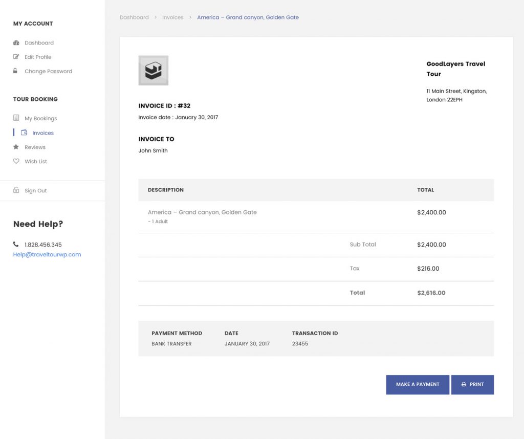 Customer - Invoice - Top Cruises